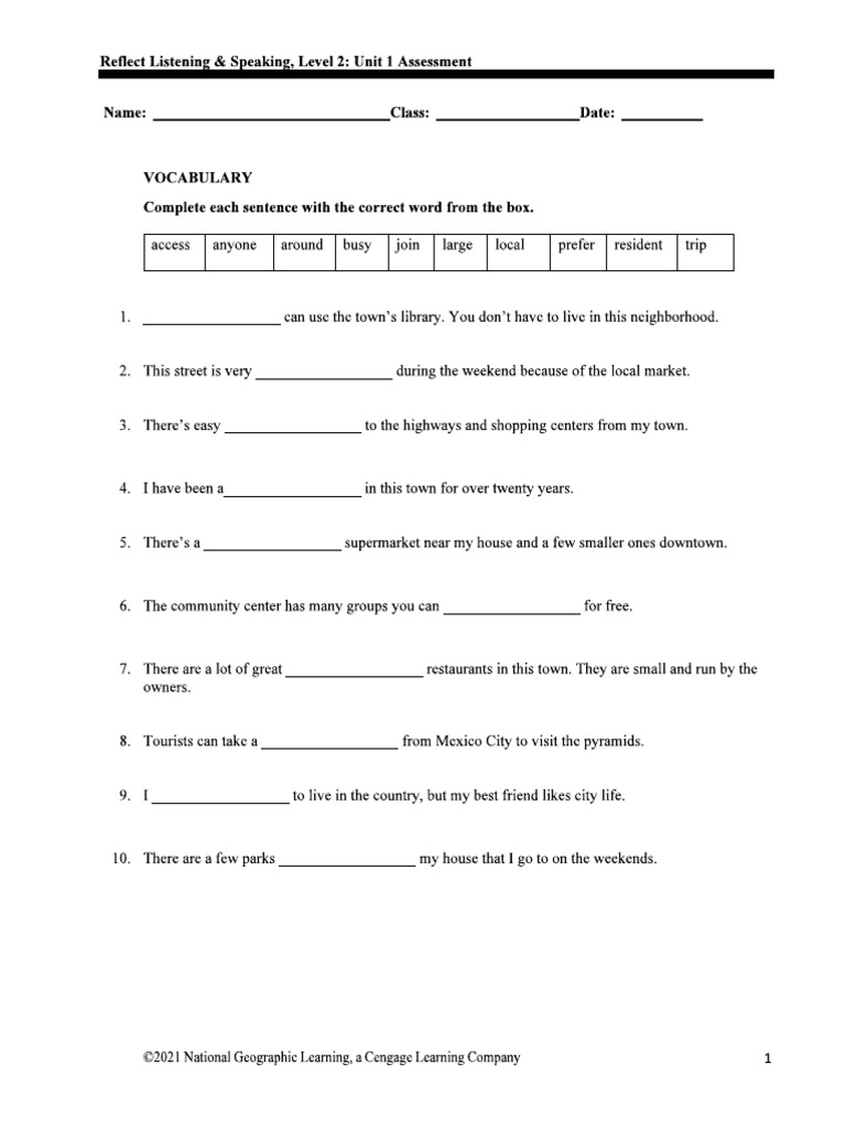 Unit1 Assessment | PDF