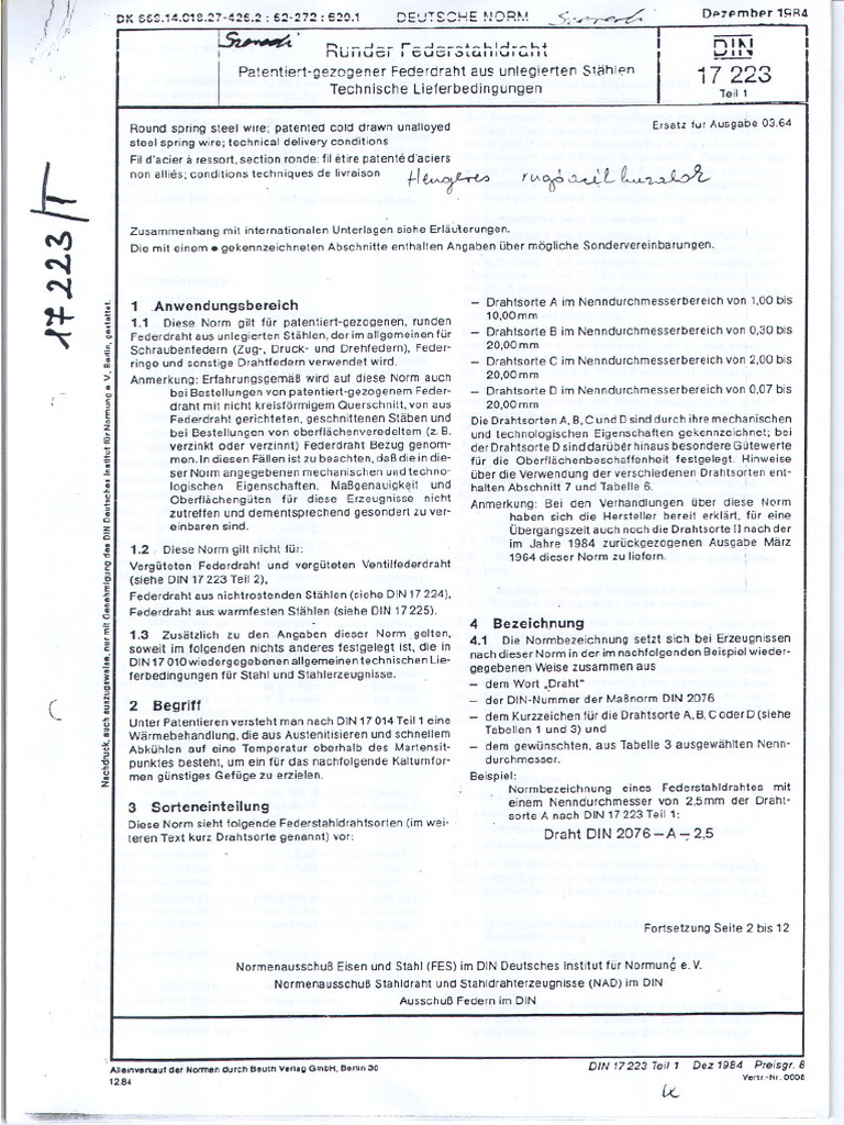 Din 17223-1 | PDF