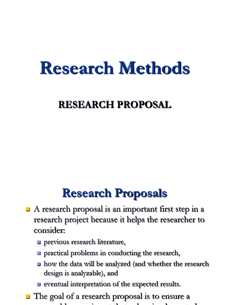 Lecture 13 Research Proposal | PDF | Hypothesis | Cognition