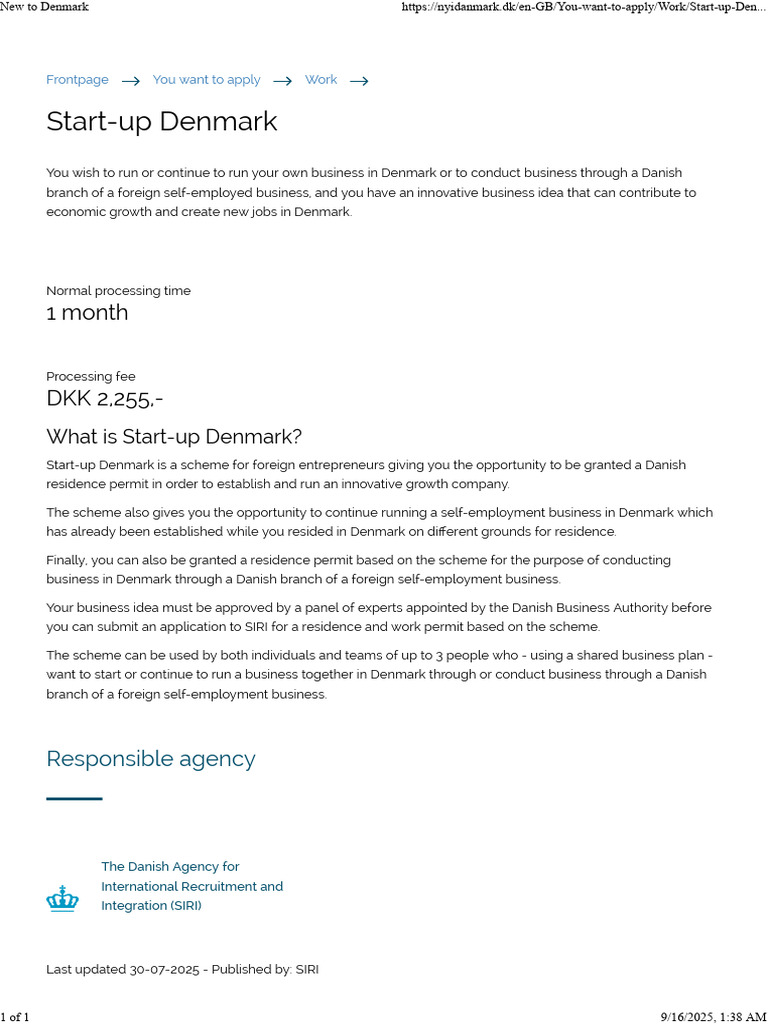 New To Denmark 1 P | PDF