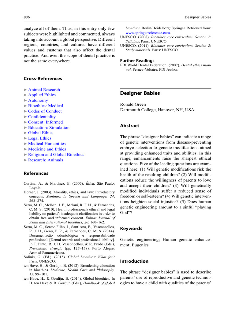 Bioethics_Required Reading2_Designer Babies_Encyclopedia of Global Bioethics-(2016)-870-880 ...