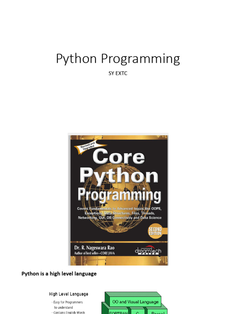 Python Programming Module1 | PDF | Python (Programming Language ...