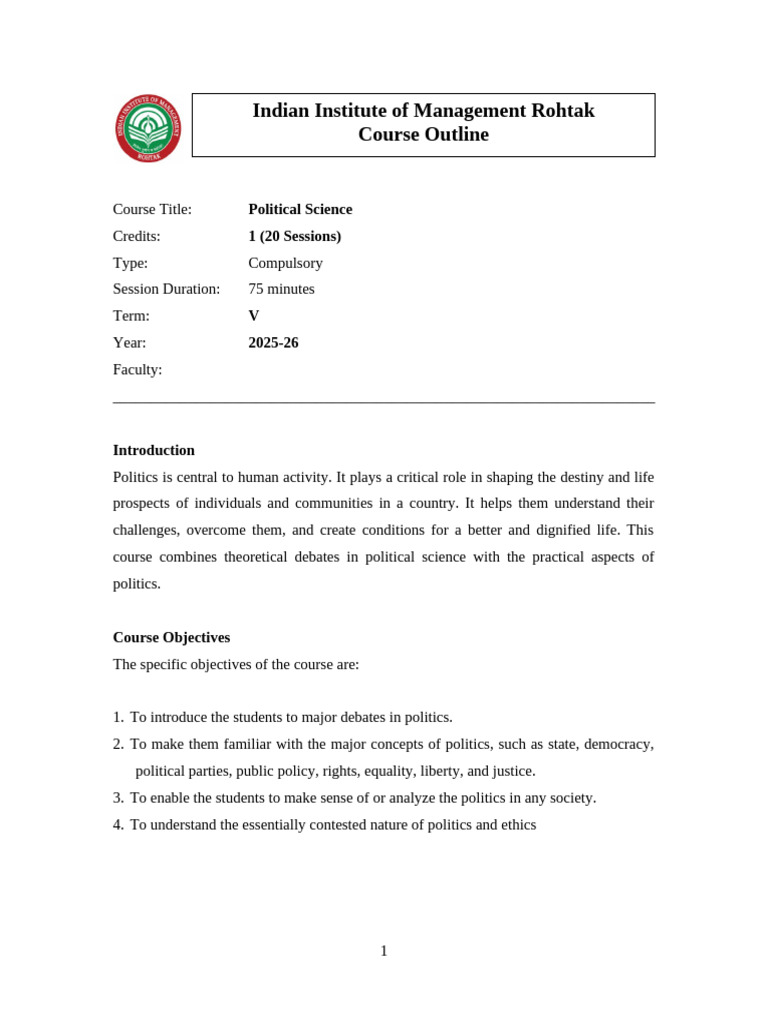 Political Science Outline 2 | PDF | Social Ideologies | Liberal Arts ...