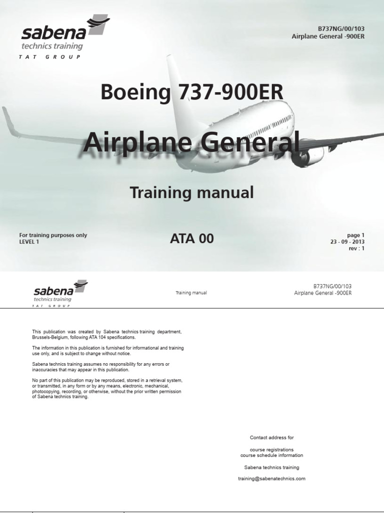 B737-900ER Training Manual Overview | PDF | Composite Material | Beam ...