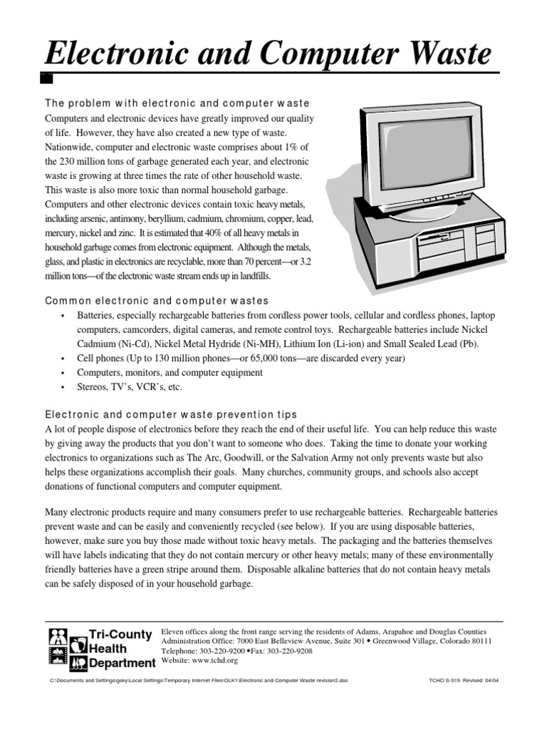 Electronic Waste | PDF | Electronic Waste | Battery (Electricity)