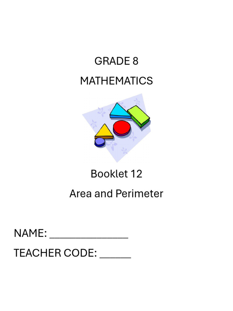 GR 8 Booklet 12 Area and Perimeter | PDF