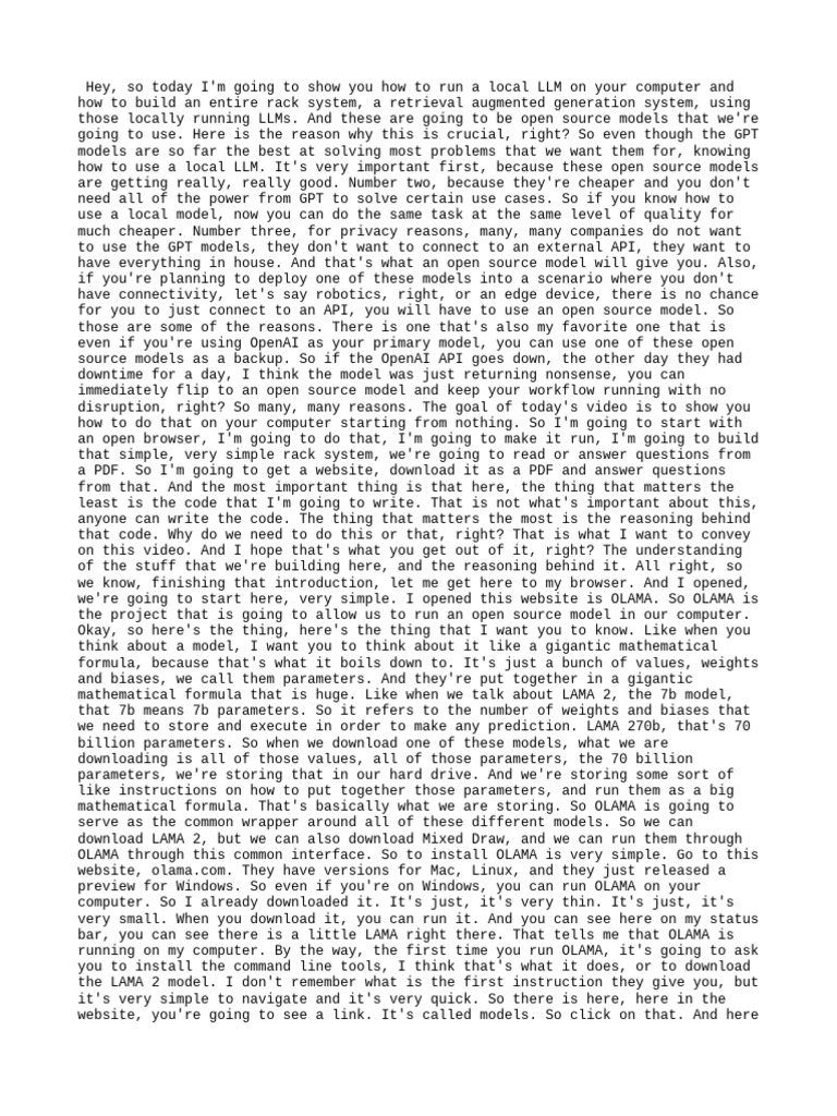 Building A RAG Application Using Open-Source Models (Asking Questions From A PDF Using Llama2 ...