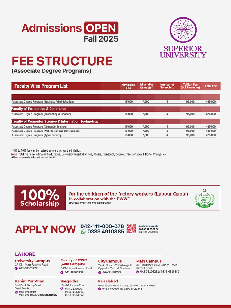 UCP ADP Fee Structure Overview | PDF | Higher Education | Economies