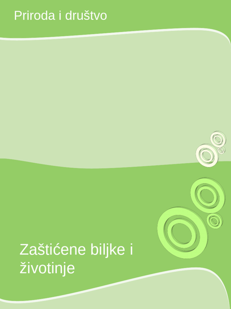 Priroda - Zasticene Biljke I Zivotinje | PDF