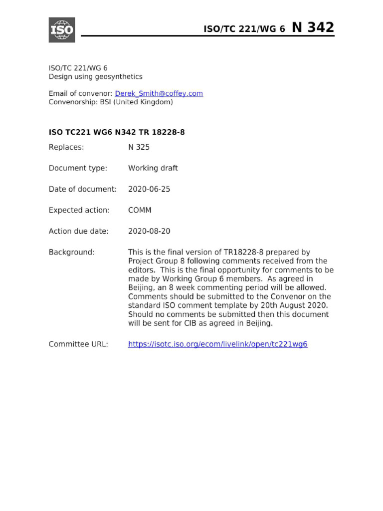 ISO Draft | PDF