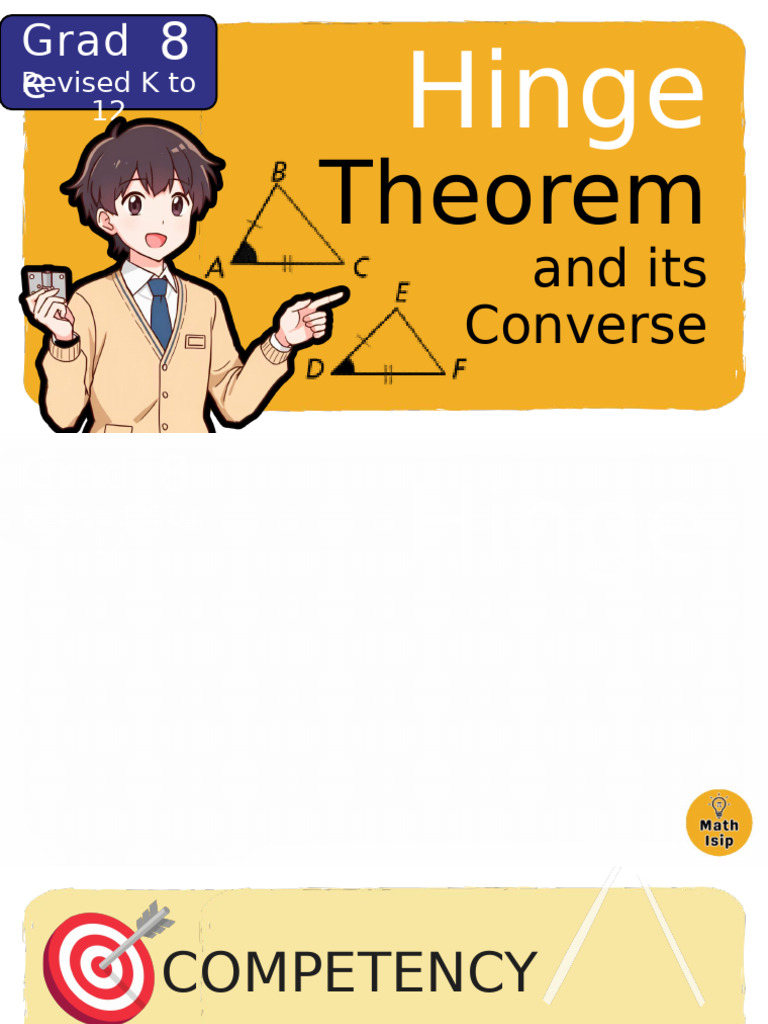 Hinge Theorem & Converse Worksheet | PDF | Triangle | Classical Geometry
