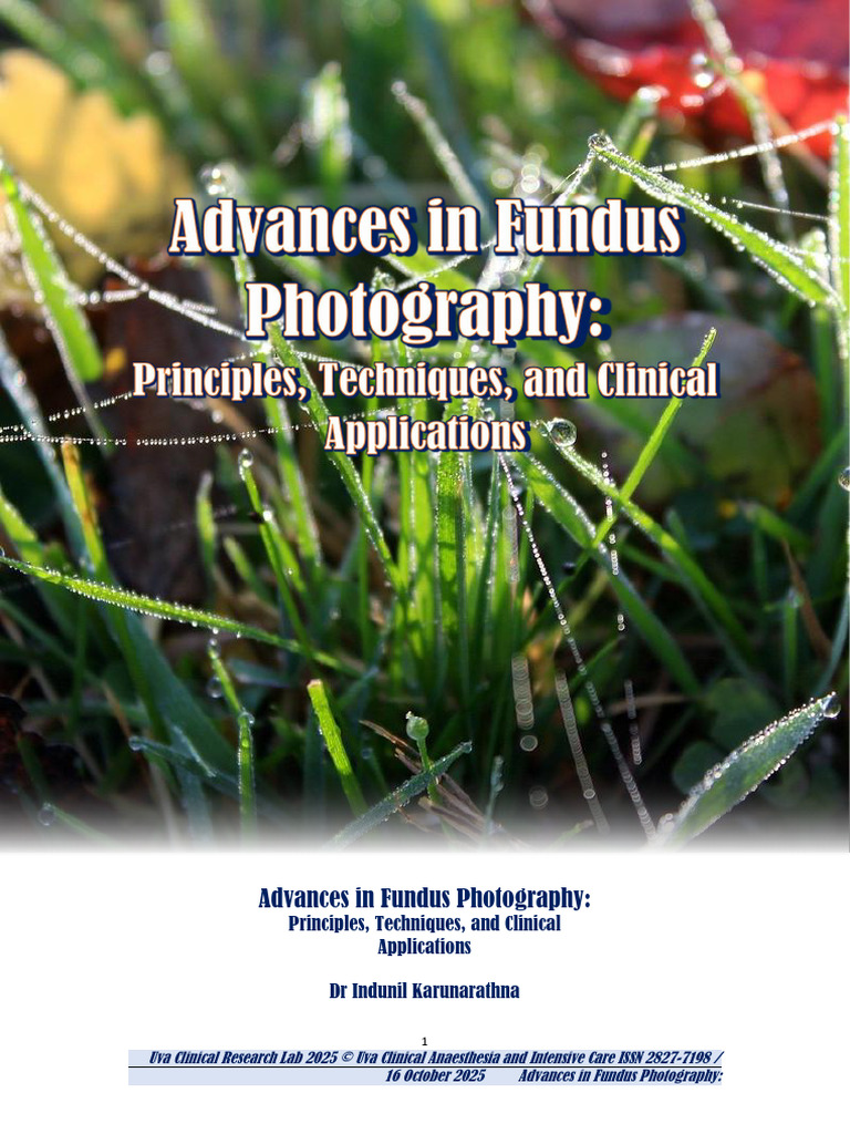 Advances in Fundus Photography Principles, Techniques, and Clinical ...