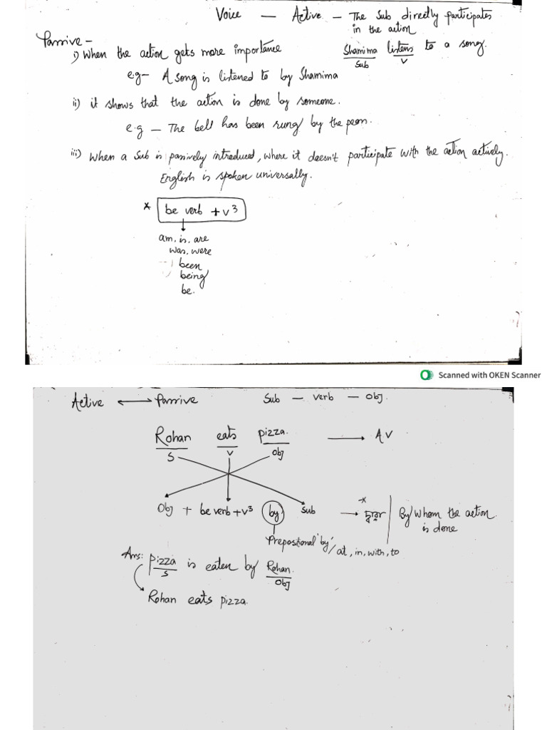 Introduction of Voice Change (Assertive Sentence) | PDF