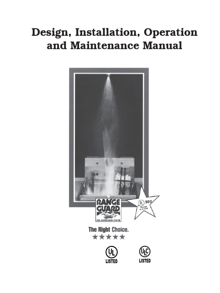 Range Guard Wet Chemical System Manual | PDF | Valve | Switch