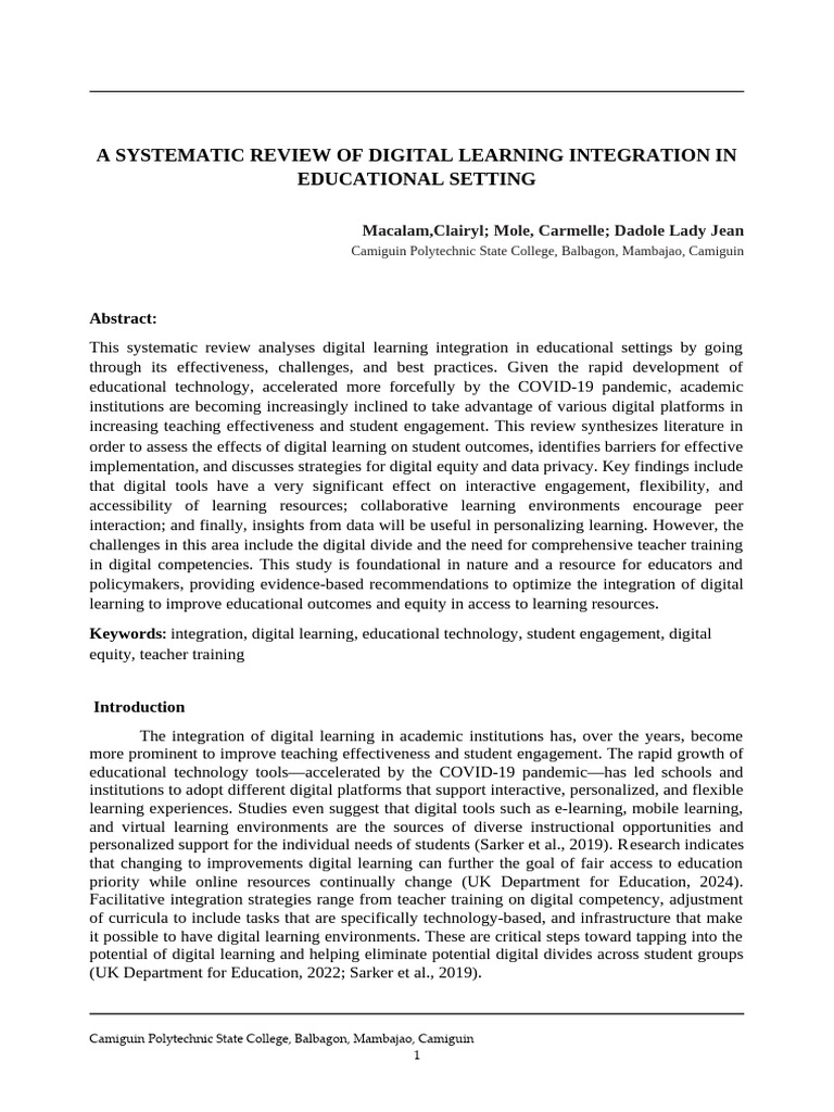 IMRAD Template 2023 | PDF | Educational Technology | Learning