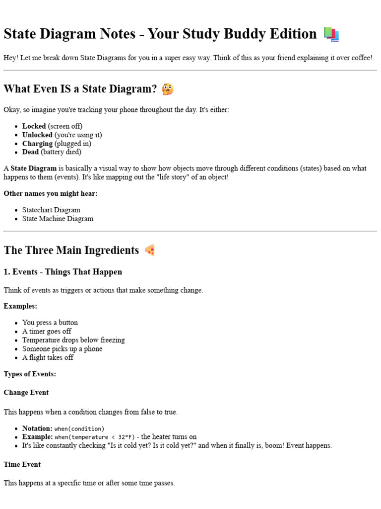 Understanding State Diagrams Simplified | PDF | Point Of Sale | Traffic ...