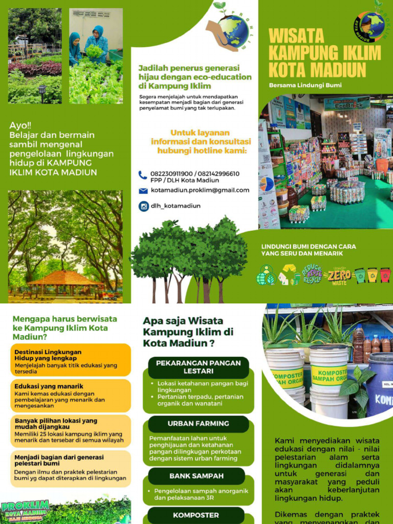 Leaflet Eduwisata ProKlim Madiun-2 | PDF