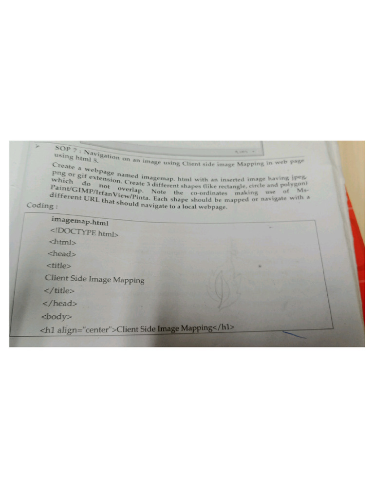 Sop 7 Image Mapping | PDF