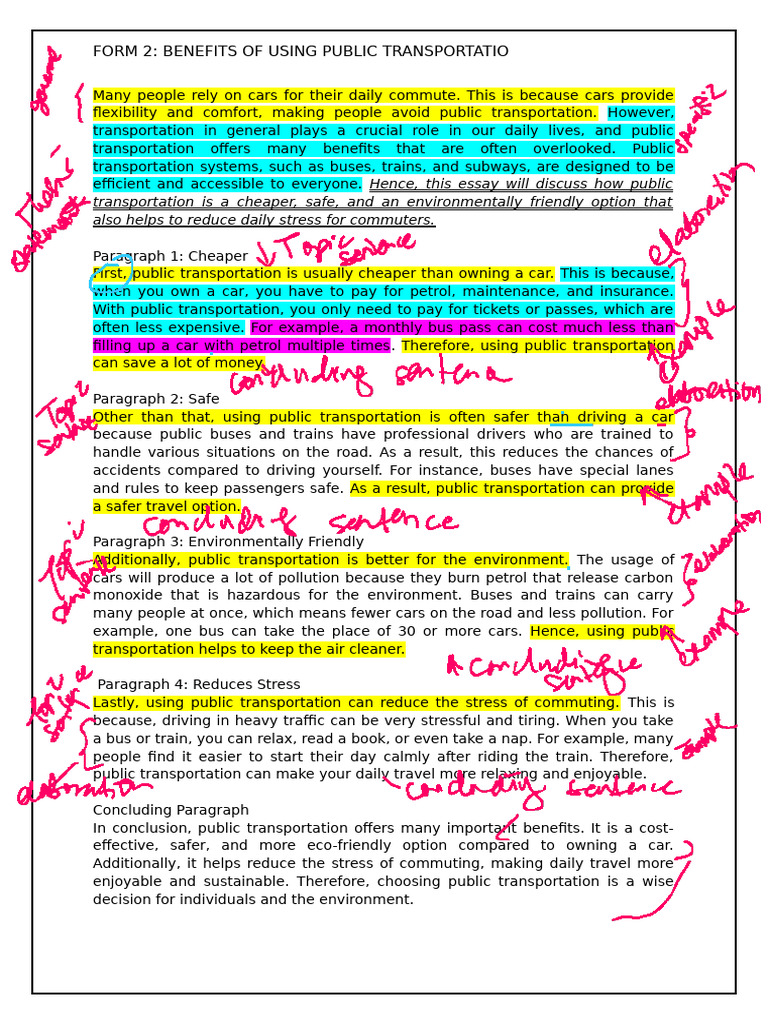 DETAILED Many People Rely On Cars For Their Daily Commute | PDF | Public Transport | Transport