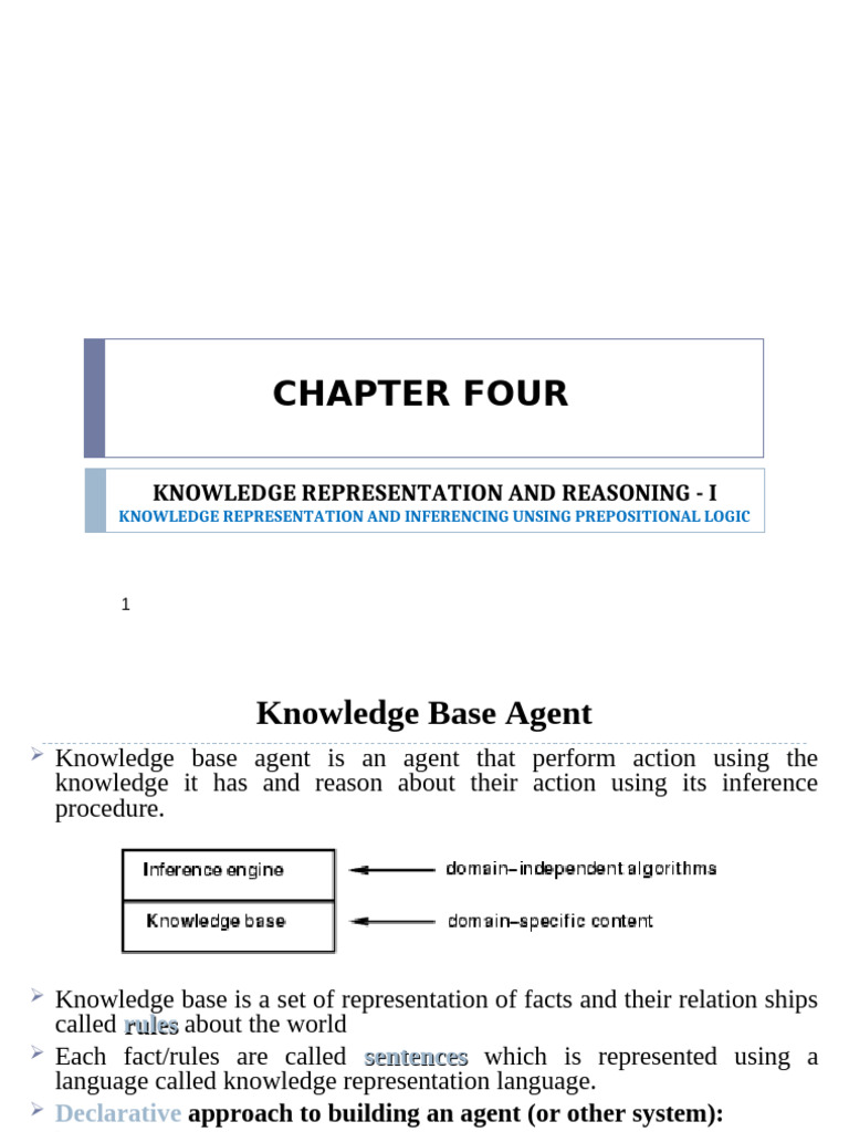 Chapter 4 - Knowledge and Reasoning PART I | PDF | Logic | Semantics