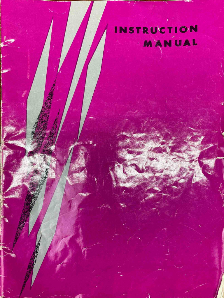 Aldens/Universal Super Zig Zag Model AZZ Sewing Machine Instruction ...