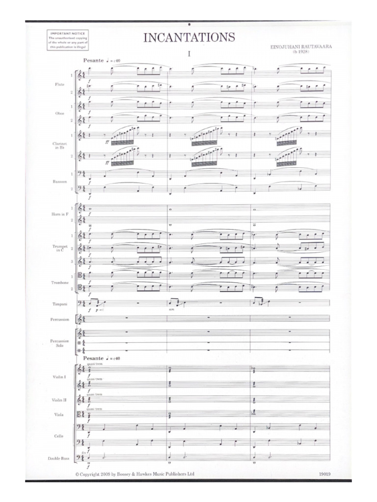 Score Incantations | PDF
