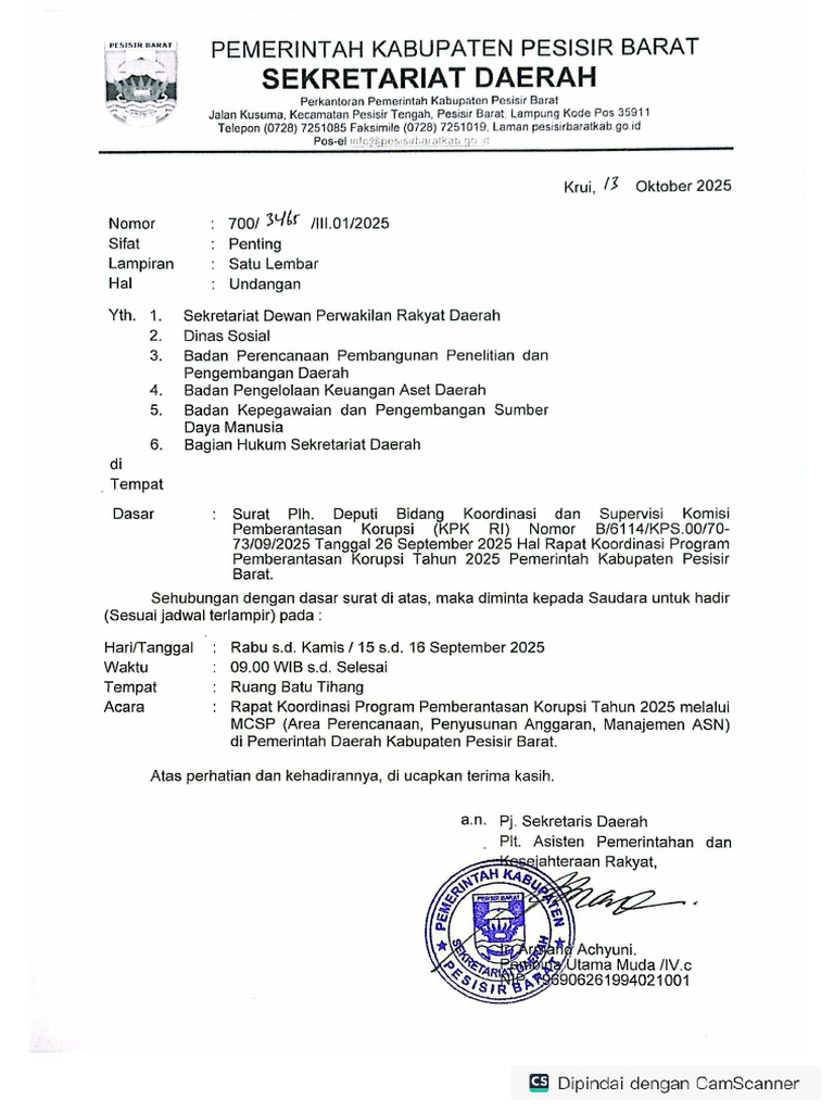 Undangan MCSP | PDF