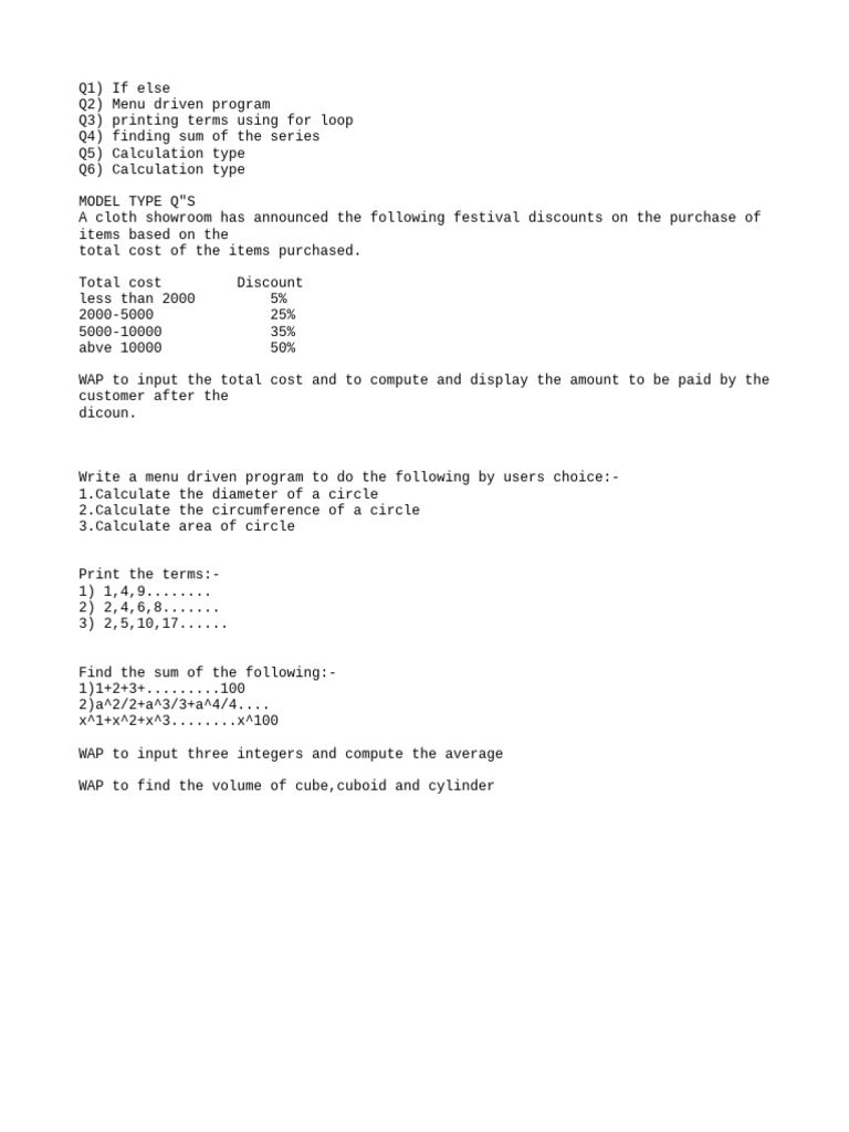 Python Programs Term 2 | PDF