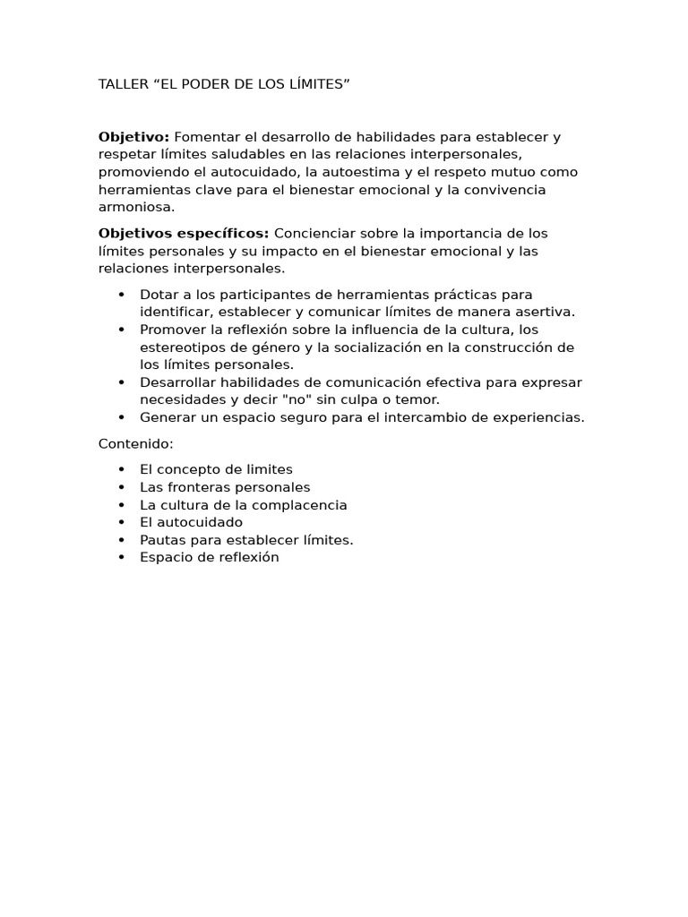 El Poder de Los Límites | PDF