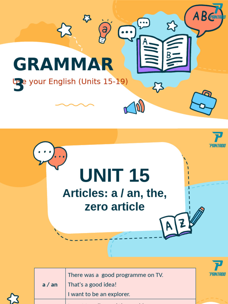 New Grammar 3 - Unit 19.1 - Use Your English (Units 15-19) | PDF ...