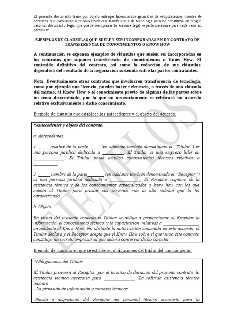 Ejemplos Clausulas | PDF | Gobierno | Business