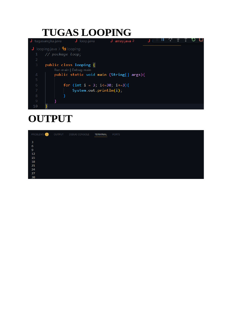 Tugas Looping | PDF