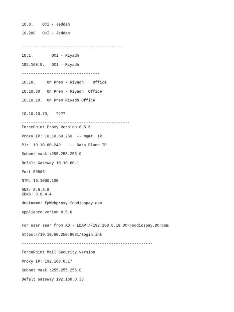 OCI and On-Prem Network Configurations | PDF