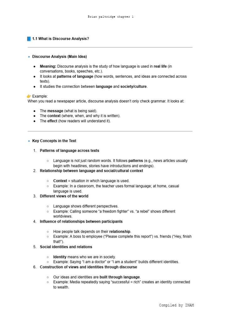 Introduction to Discourse Analysis | PDF | Discourse | Linguistics