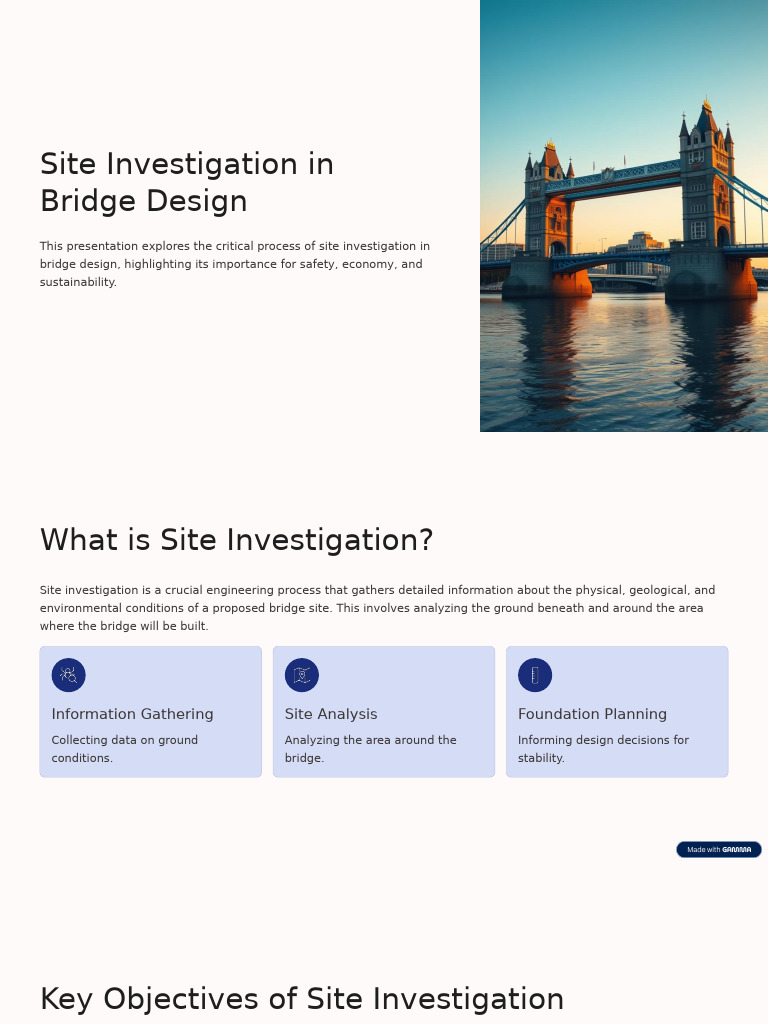 Site Investigation for Bridge Design | PDF | Geotechnical Engineering ...