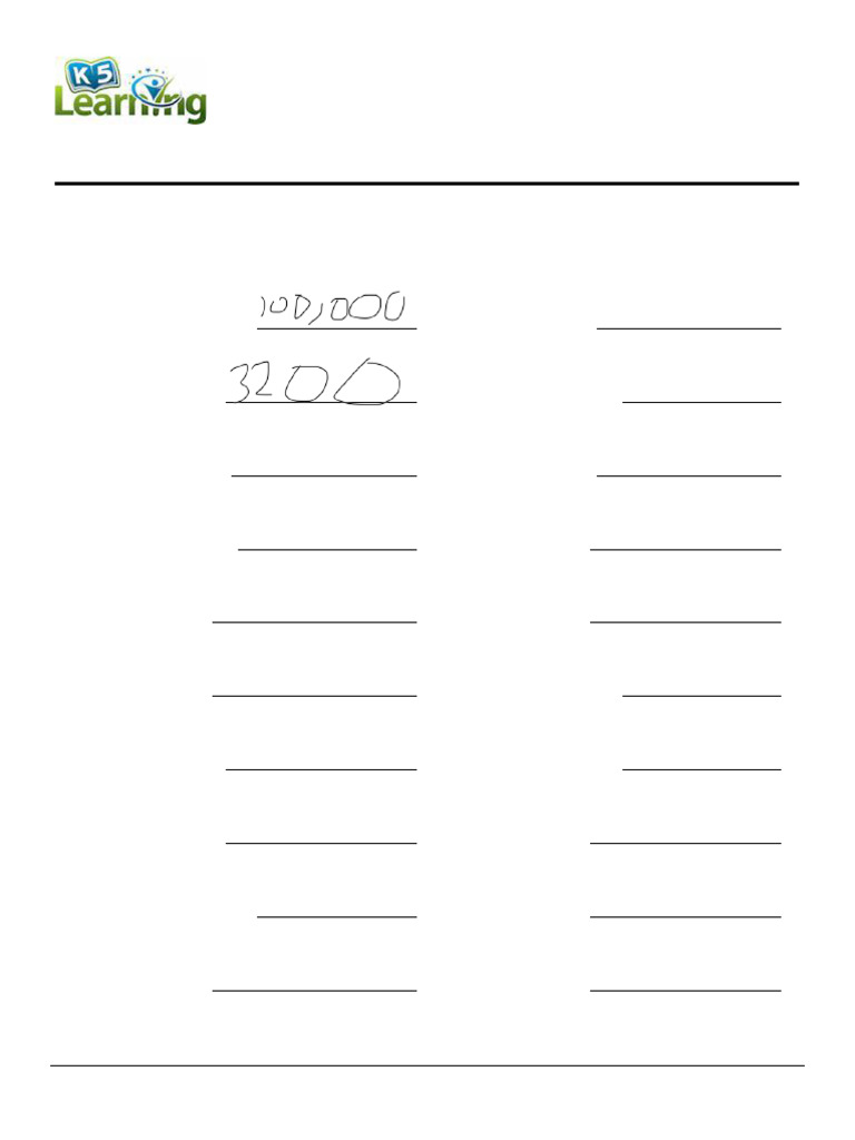 Grade 4 Multiplication Worksheets | PDF