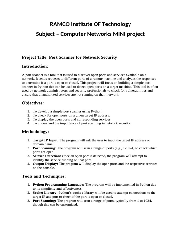 Maharaja Mini Project CN | PDF | Computer Network | Cyberspace