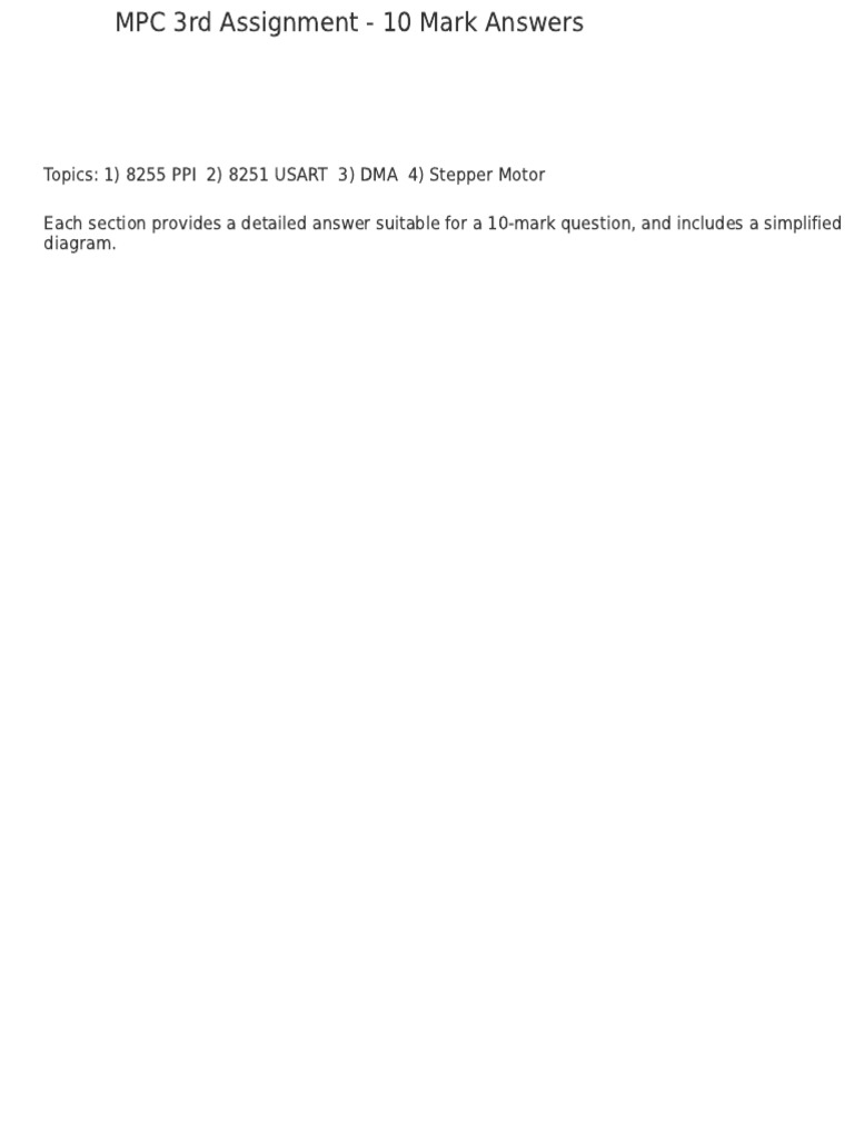 MPC 3rd Assignment 10mark Answers | PDF | Computer Architecture ...