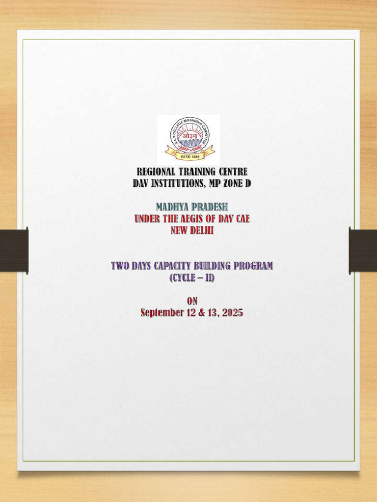 ICT Training Schedule: September 2025 | PDF