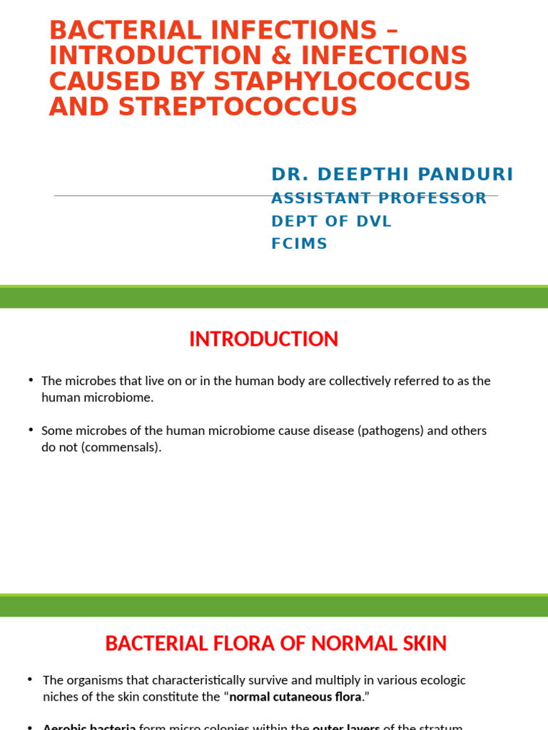 Staphylococcus & Streptococcus Infections | PDF | Staphylococcus Aureus ...