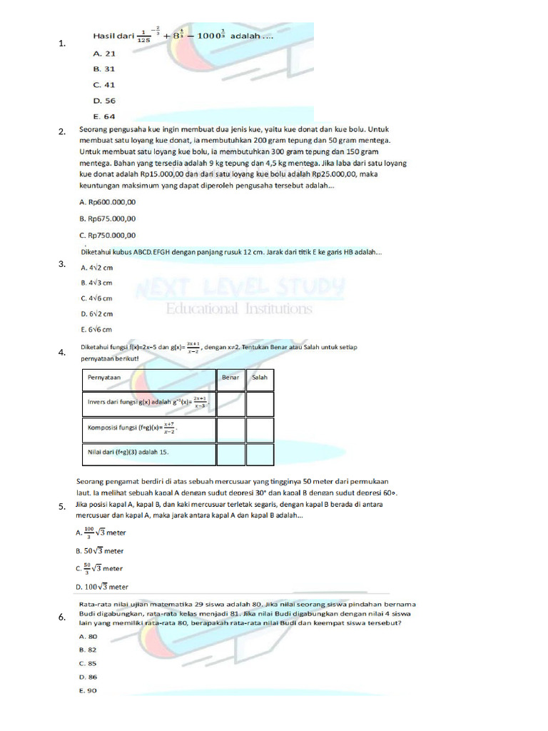 Soal Tka Wajib Dari Desi..Doc12 | PDF