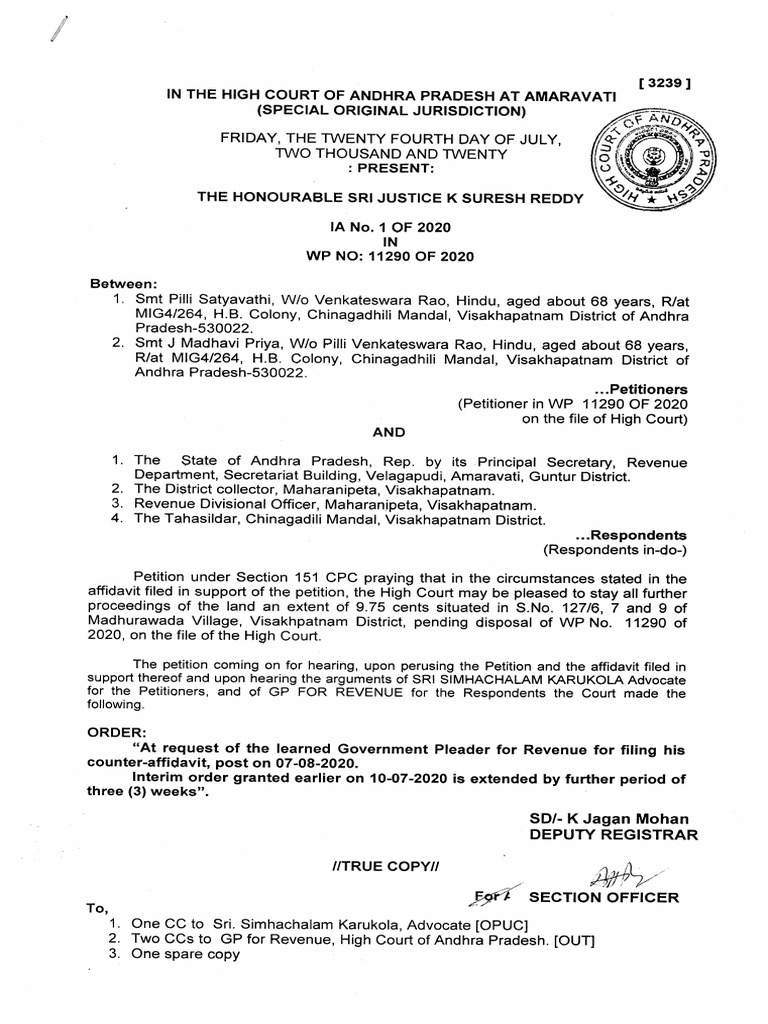 Extenstion of Interim Order | PDF