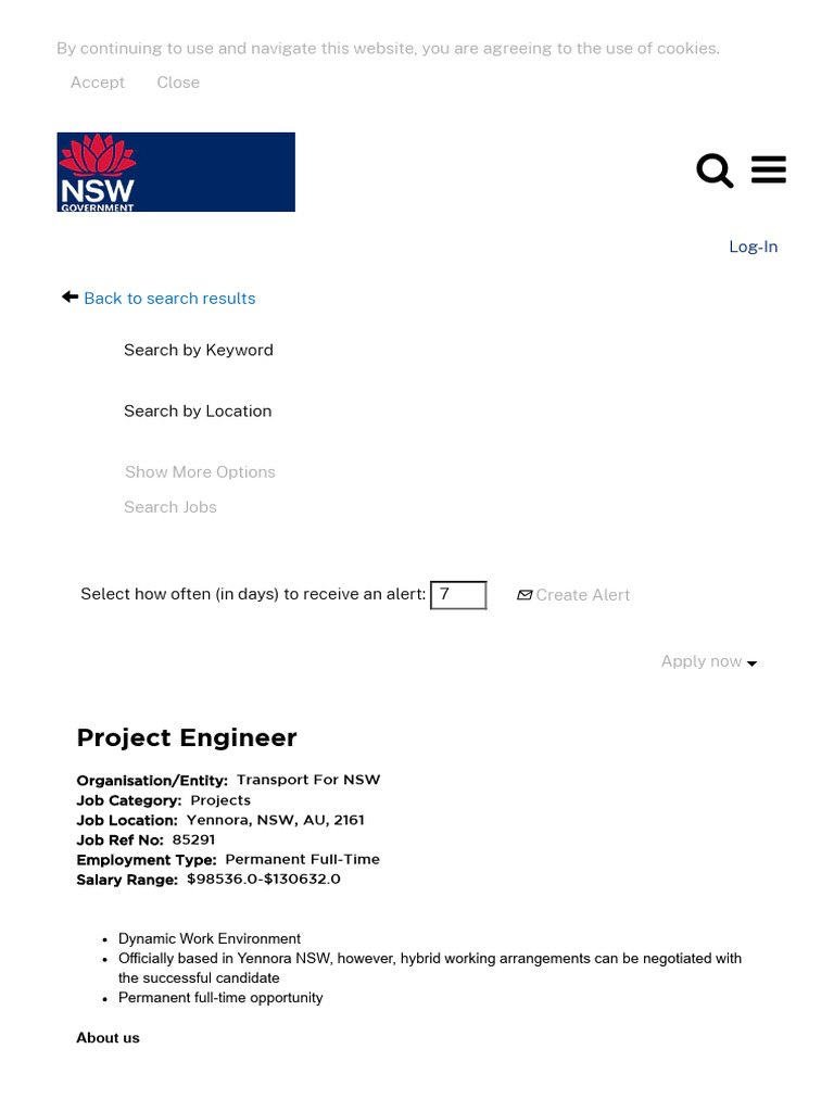 Project Engineer Position at TfNSW | PDF | Geographic Information ...