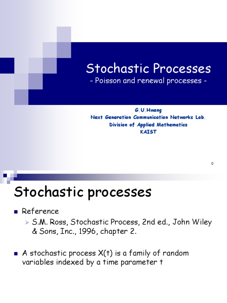 Stochastic Processes: - Poisson and Renewal Processes | PDF | Stochastic Process | Probability