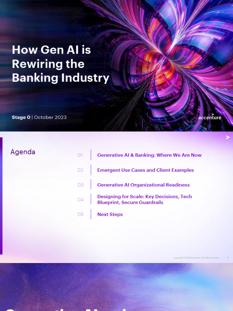 Gen AI Rewiring The Banking Industry Stage 0 - Oct 2023 | PDF | Artificial Intelligence ...