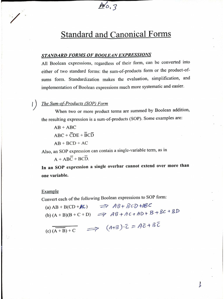 4216-Standard and Canonical Forms | PDF