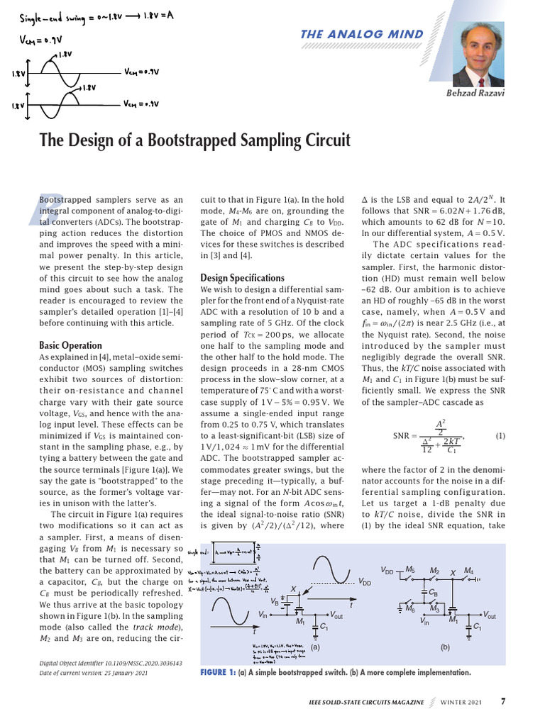Bootstrapped Switch Design for ADCs | PDF | Analog To Digital Converter ...