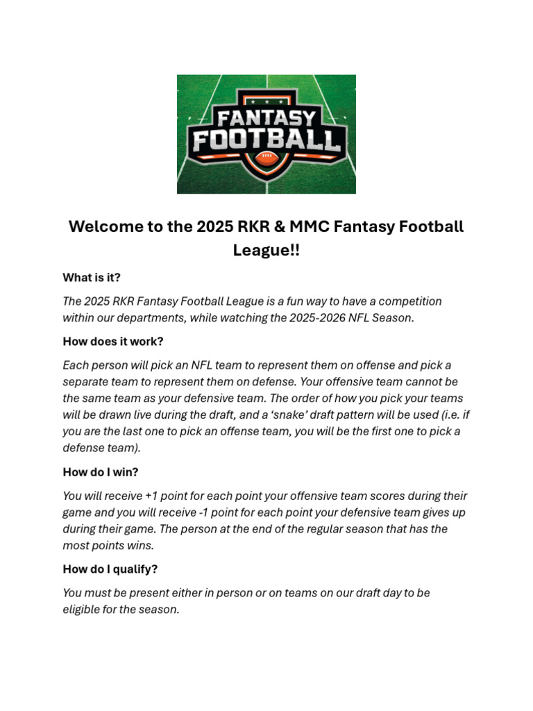 2025 Fantasy Football | PDF