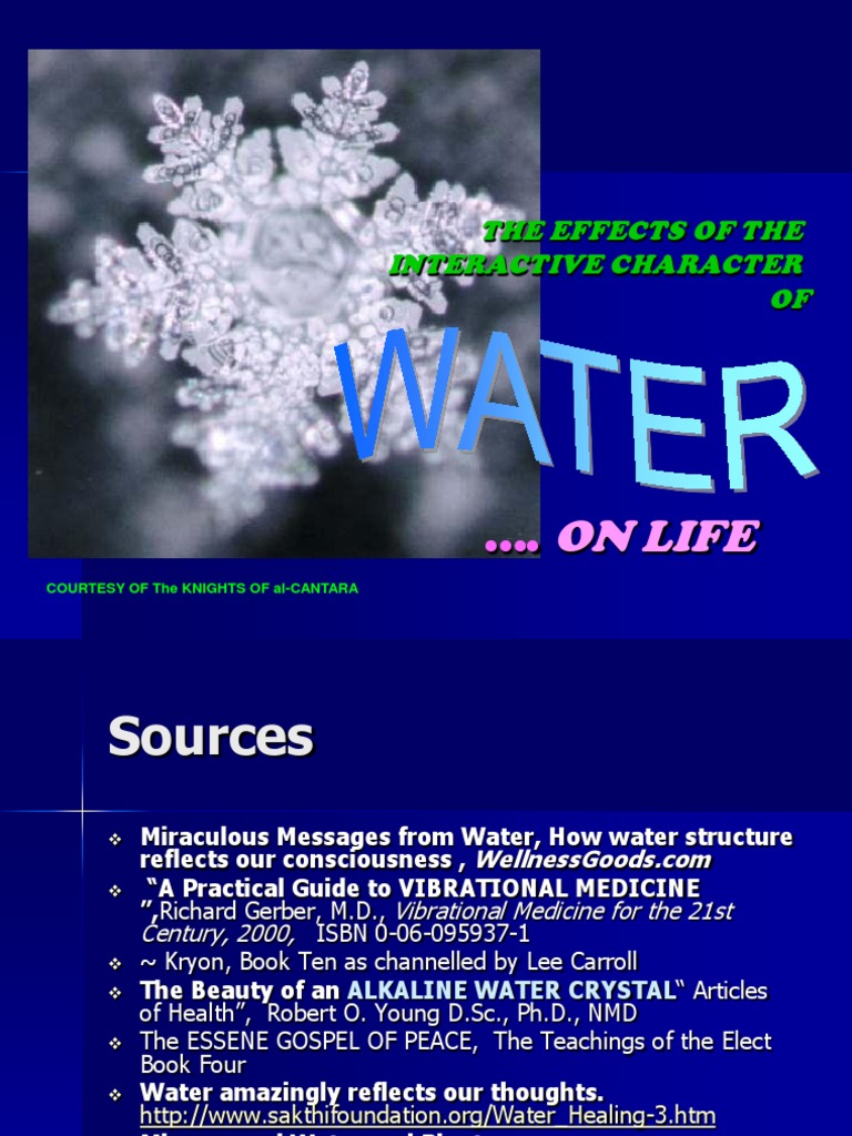 Miraculous Messages From Water 1 | PDF | Baptism | Jesus