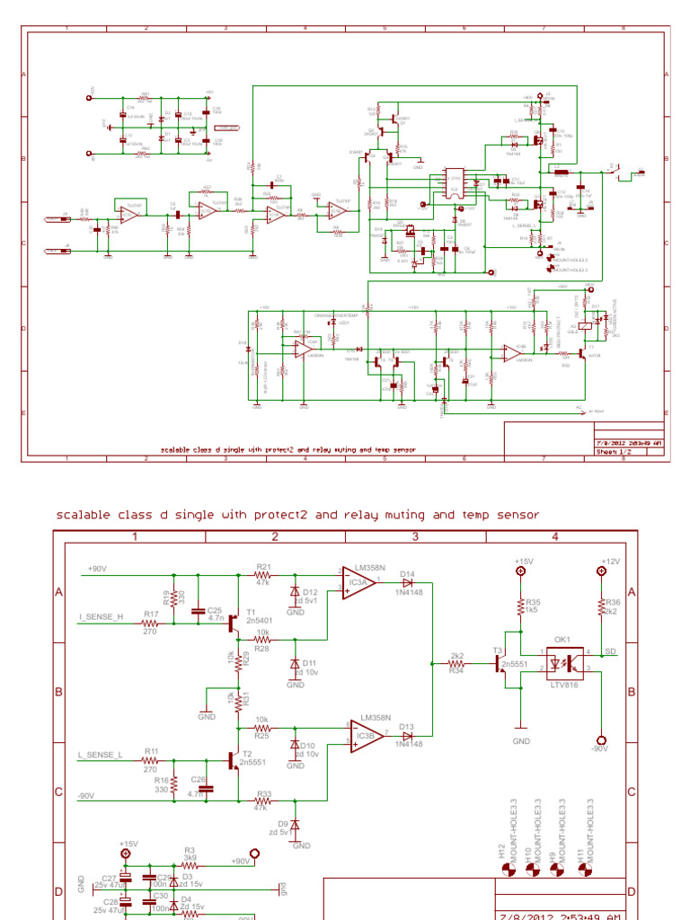D Scalable Class D Single With Protect2 and Relay Muting and Temp ...
